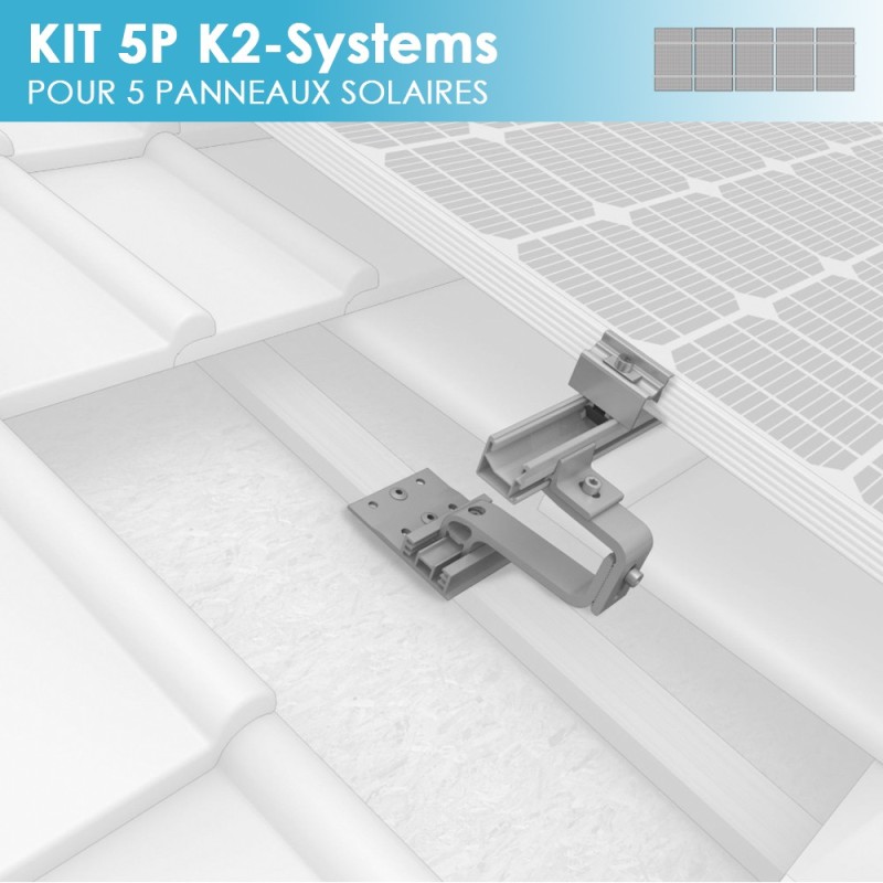 Kit de raccordement complet pour 5 panneaux solaires