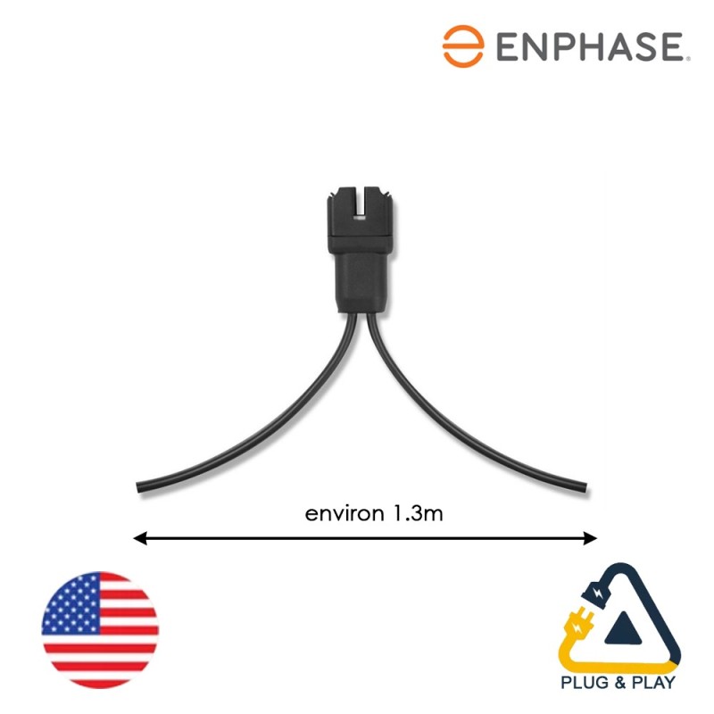 Câble protrait triphasé 1.3m Enphase Q pour panneau solaire